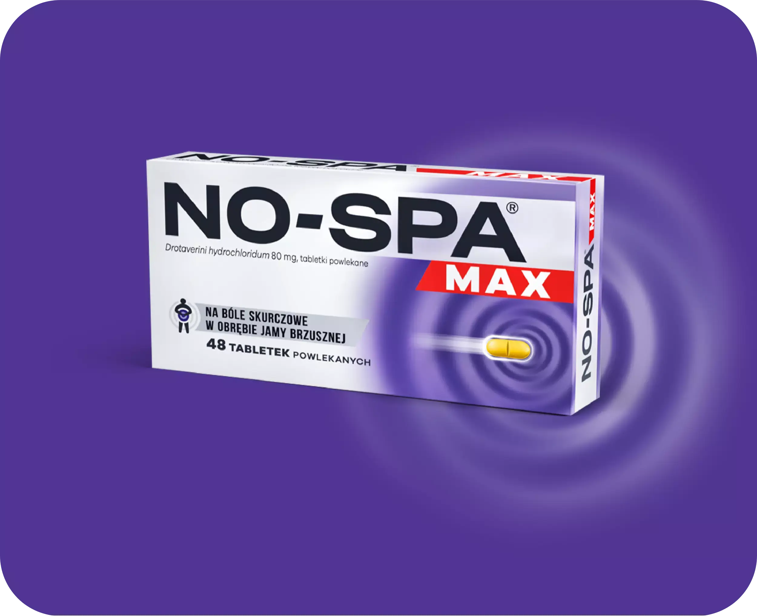NO-SPA® MAX uwalnia od skurczowego bólu brzucha